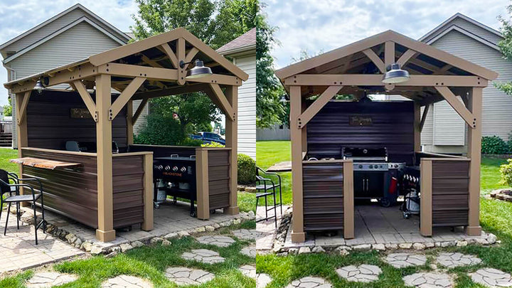 Rain Gutter Kit For The 10 x 12 Meridian Gazebo