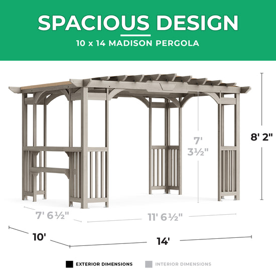 10 x 14 Madison Pergola