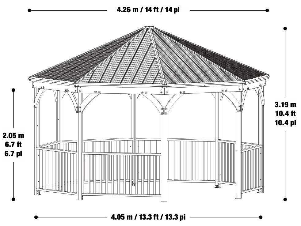 14' Octagon Gazebo