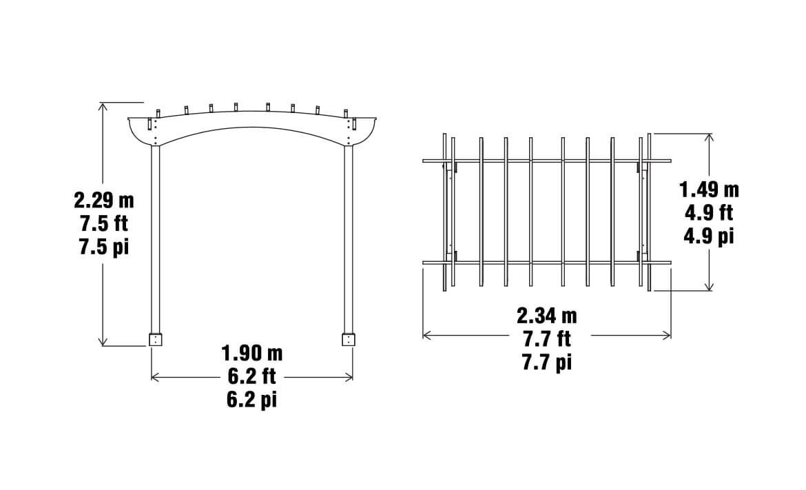 Large Backyard Arbor | Wood Arbor | Yardistry
