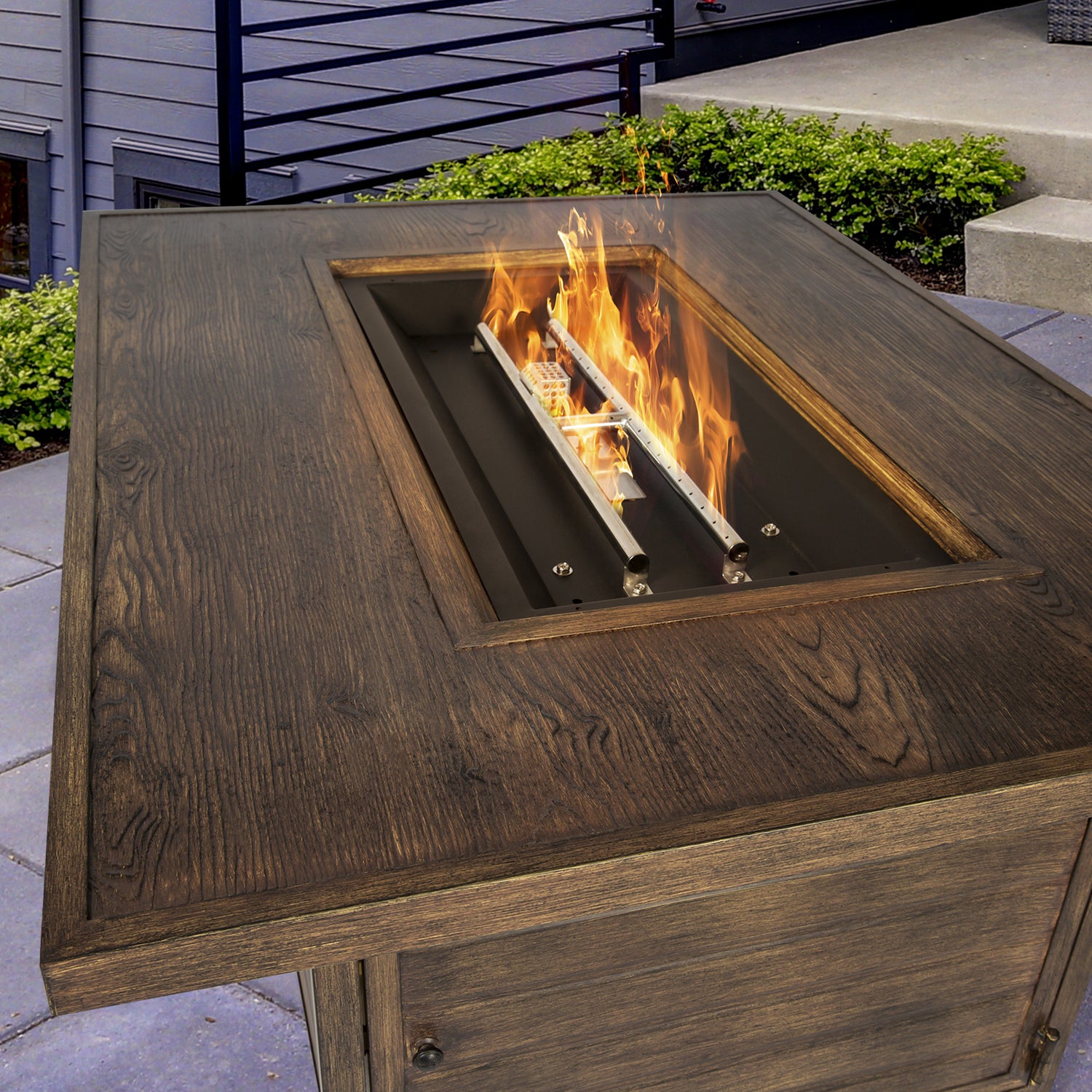 Outdoor Patio Rectangular Fire Table