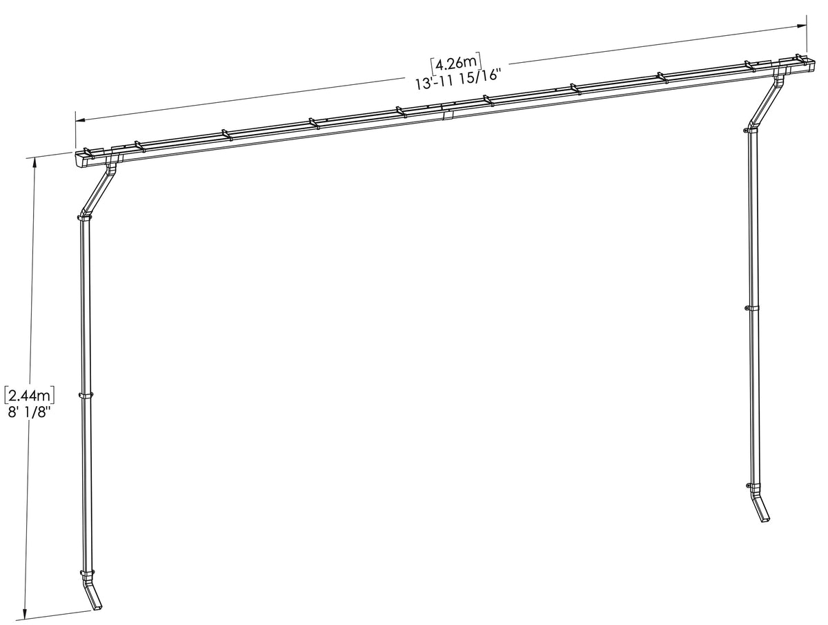 Rain Gutter Kit for the 12 x 14 Contemporary Gazebo
