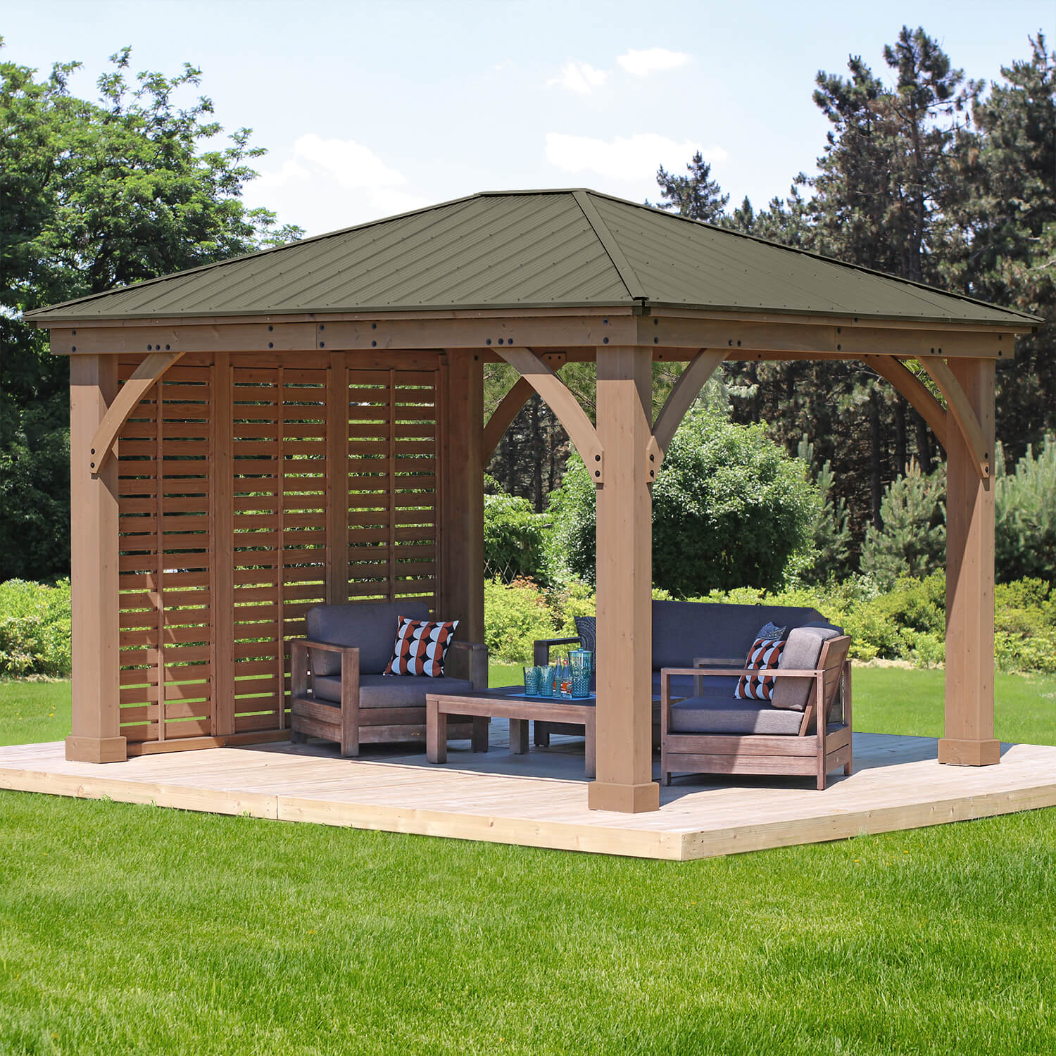 12' Gazebo Privacy Wall